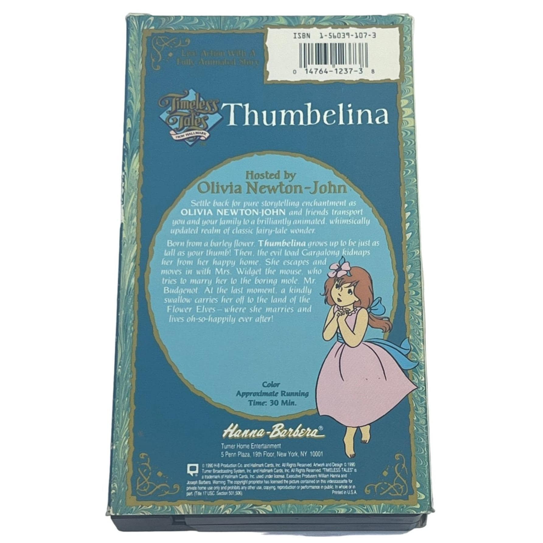 Timeless Tales From Hallmark Thumbelina VHS Hanna Barbera Animation ...