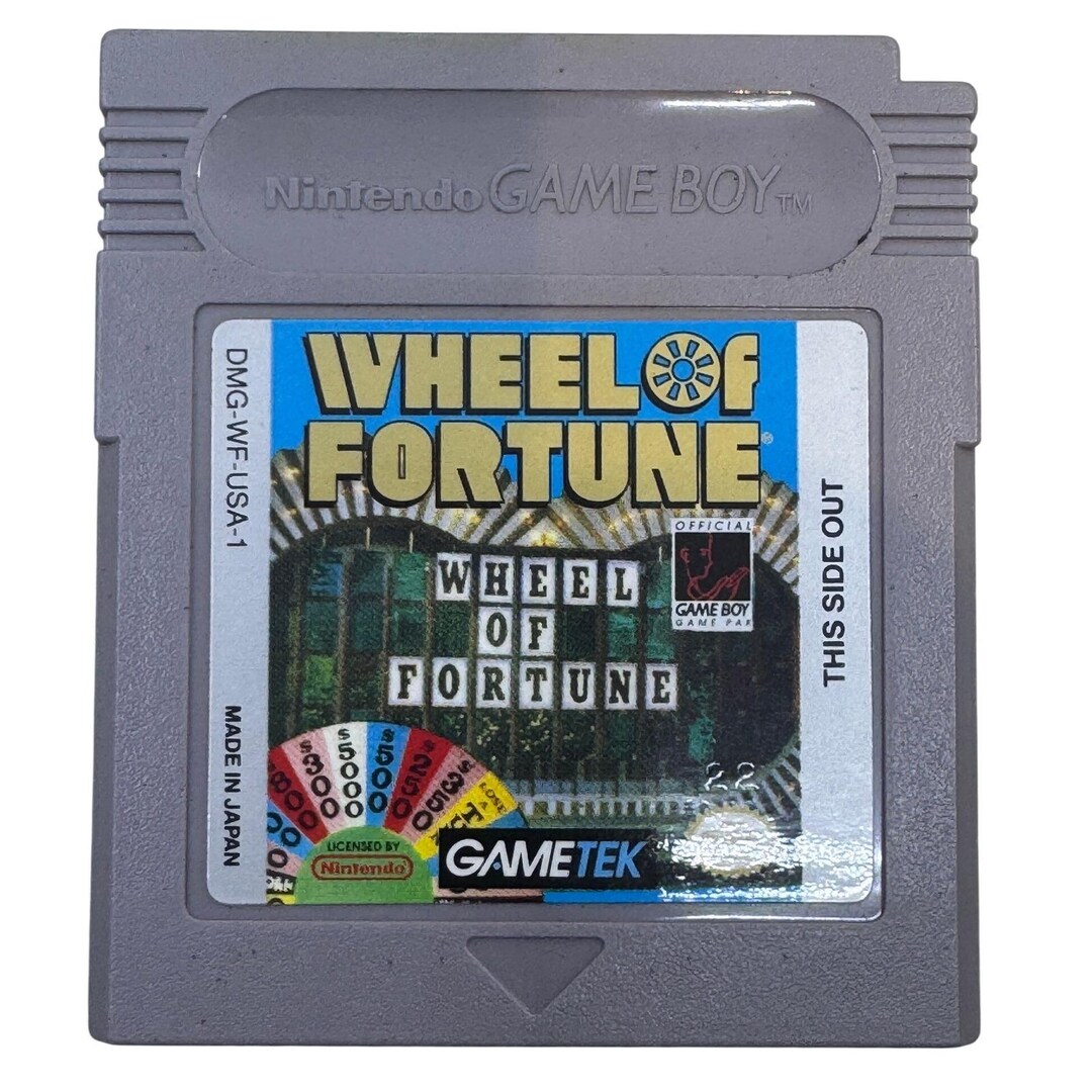 Wheel of Fortune Nintendo Game Boy Video Game DMG-WF-USA-1 Gametek - Etsy