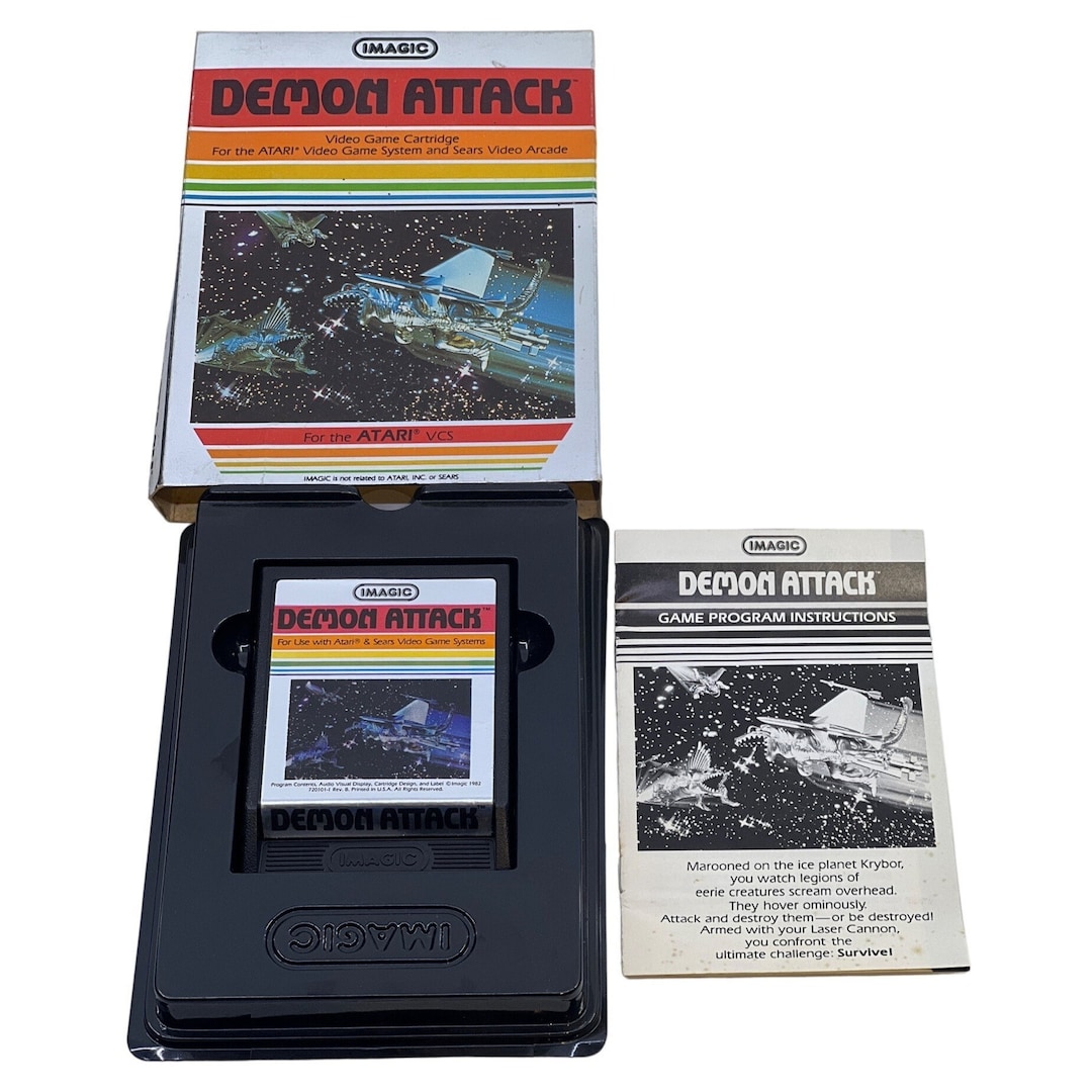 Demon Attack Atari 2600 Complete Game 1982 - Etsy