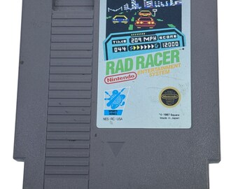 RAD Racer nintendo Entertainment System, NES Vintage Racing Game ...