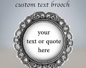 Personalized Brooch - Etsy