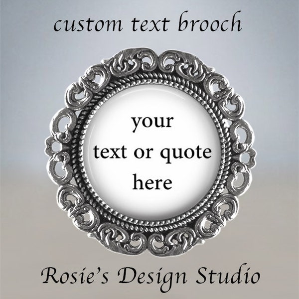 Personalized Brooch - Etsy