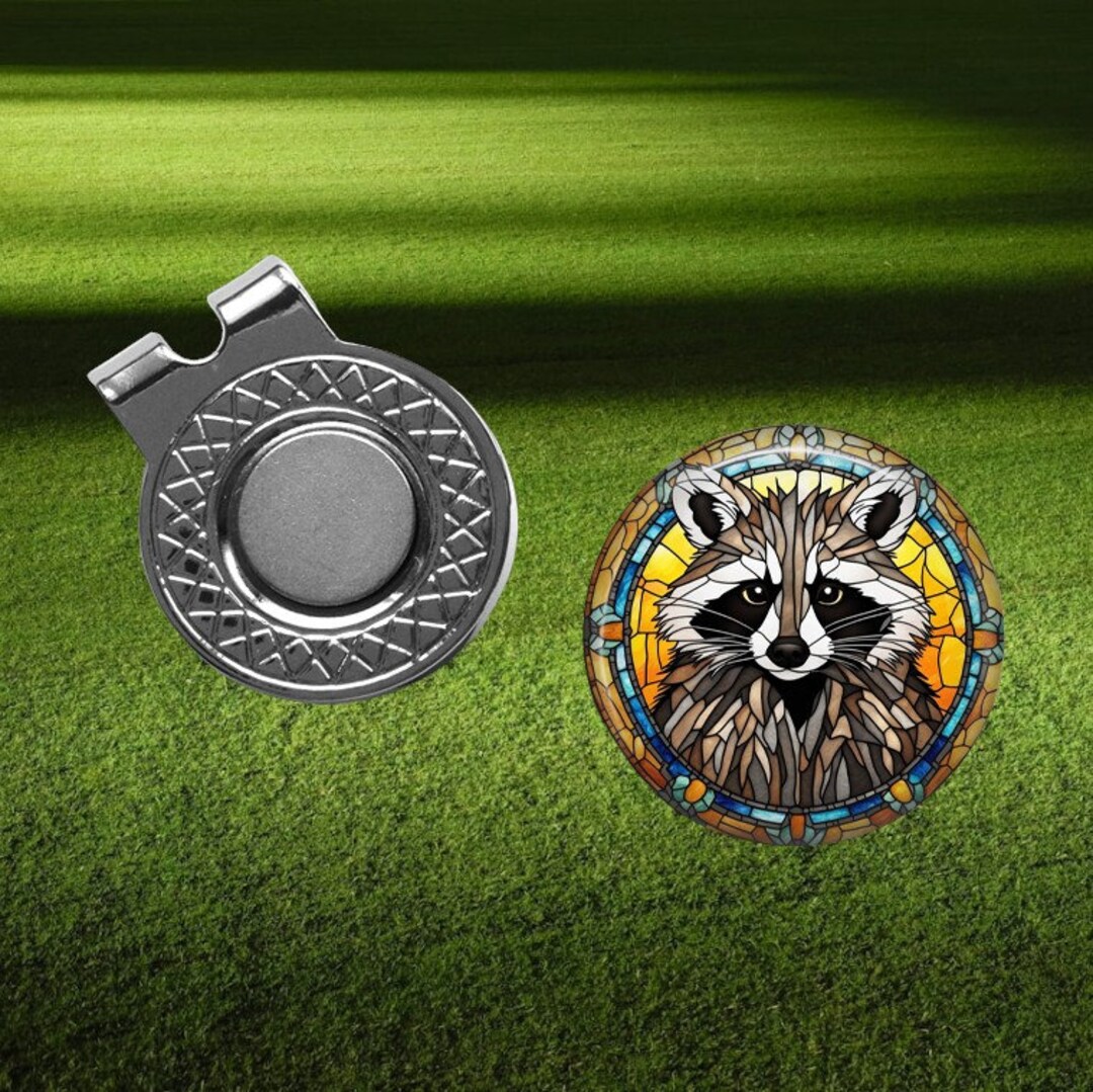 Raccoon Golf Ball Marker and Clip Set: Wildlife Golfer Gift - Etsy