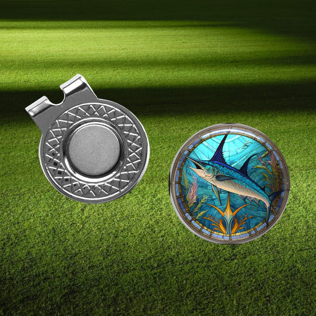 Marlin Fish Golf Ball Marker and Clip Set: Fisherman Gift - Etsy