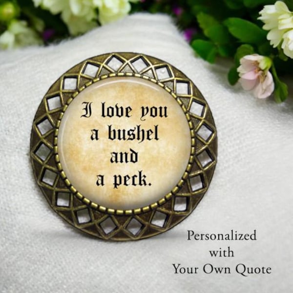 Personalized Brooch - Etsy