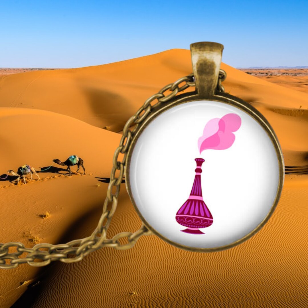 Genie Bottle Pendant Necklace: Arabian Nights Wish Charm - Etsy