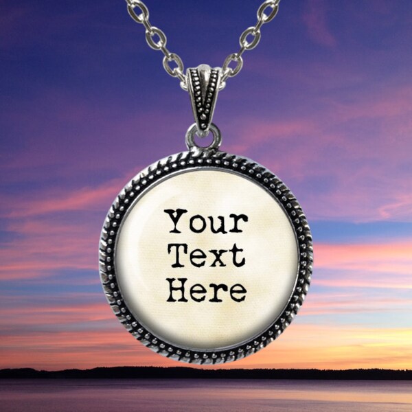 Quote Pendant - Etsy