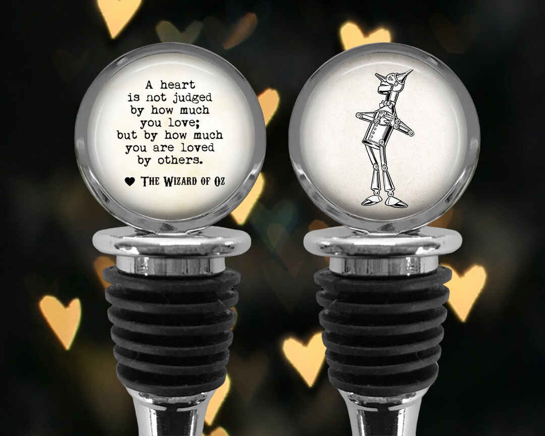 Wizard of Oz Tin Man Wine Bottle Stopper: Double-sided Bar Decor - Etsy