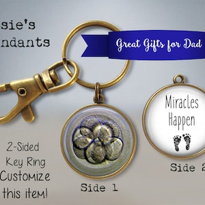 TTC Keychain - Father to Be Gift - Embryo Keepsake - in Vitro ...