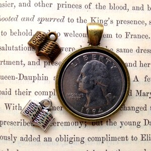 Reading Pendant Necklace - Just One More Chapter - Love of Reading ...