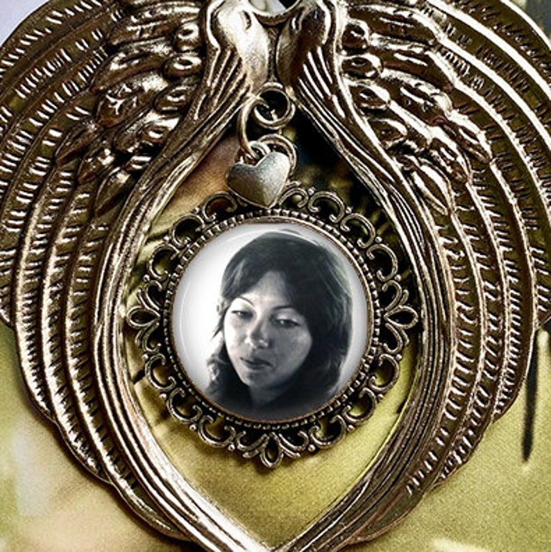 Personalized Angel Wings Memorial Ornament: Photo Keepsake Gift - Etsy