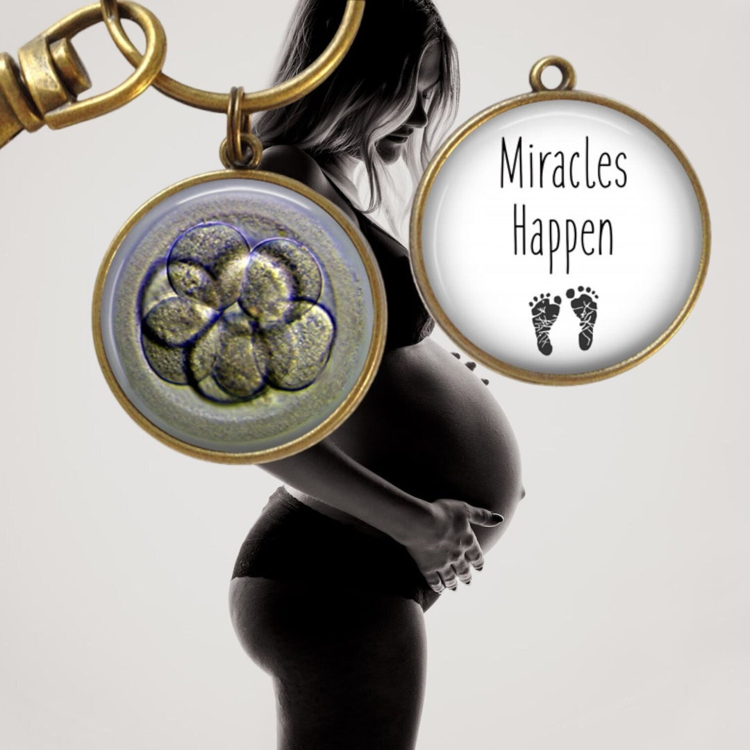 Personalized IVF Transfer Day Keepsake Keychain: Custom Embryo Photo ...