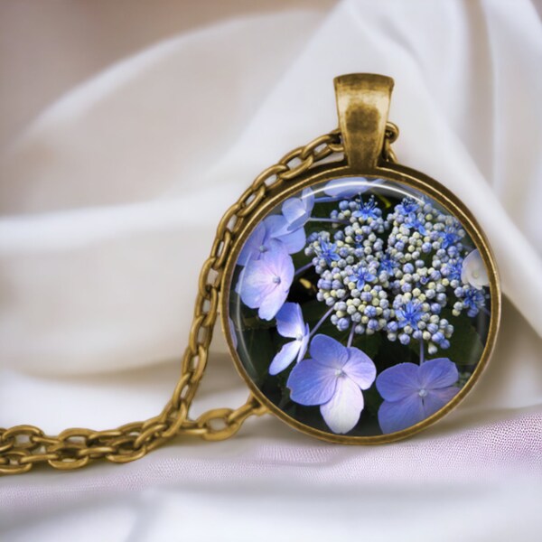 Hydrangea Necklace - Etsy