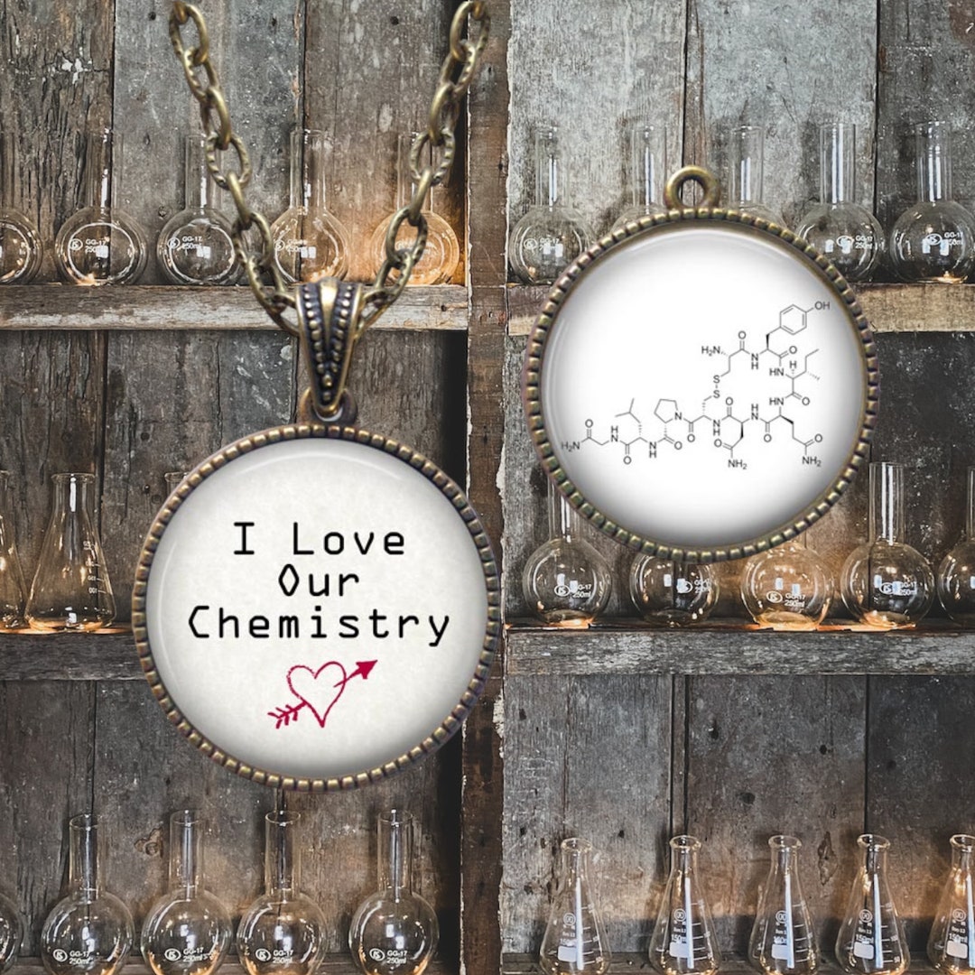 Oxytocin Molecule Pendant or Key Ring: Love Hormone Science Gift - Etsy