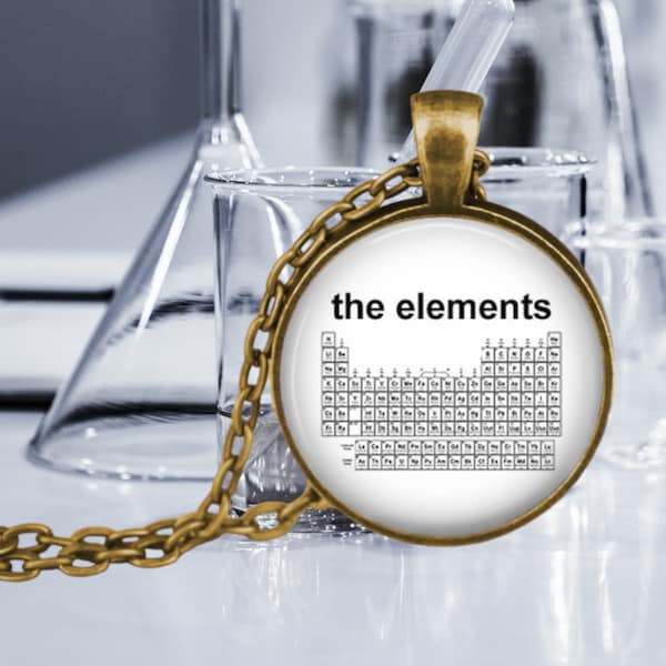 Periodic Table Science Necklace - Etsy