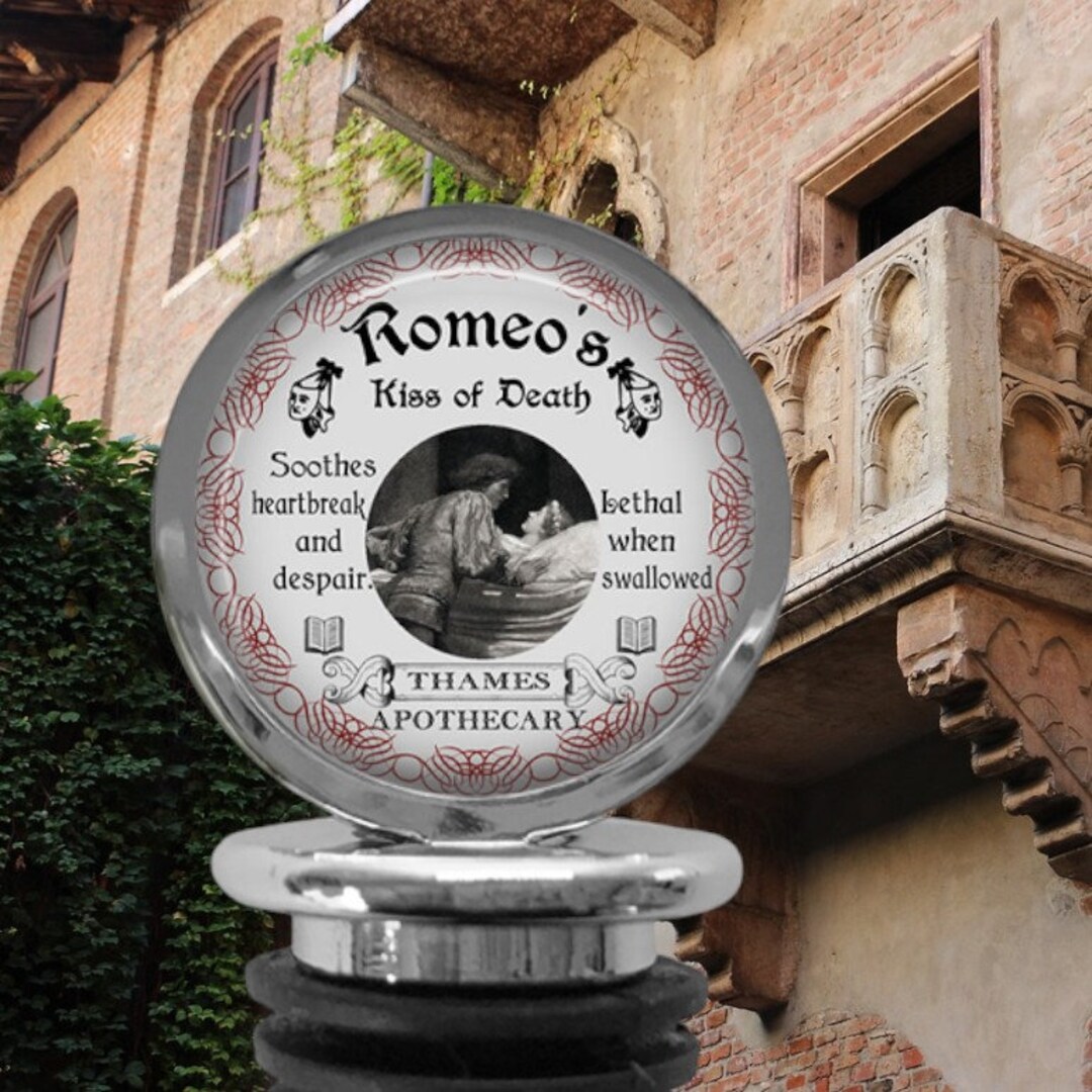 Romeo and Juliet Wine Bottle Stopper: Shakespeare Lover Gift - Etsy