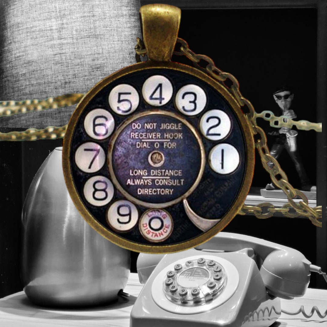Rotary Telephone Dial Necklace: Vintage-inspired Jewelry - Etsy