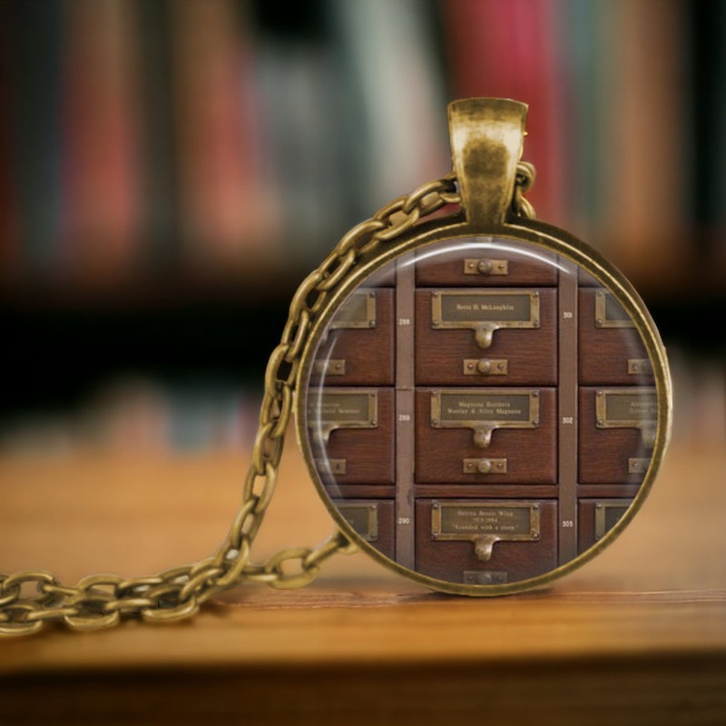 Library Card Catalog - Etsy