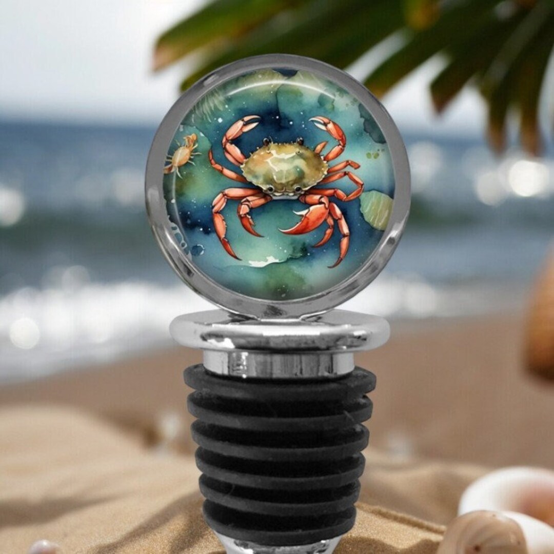 Crab Wine Stopper: Ocean Nautical Bottle Stopper - Etsy