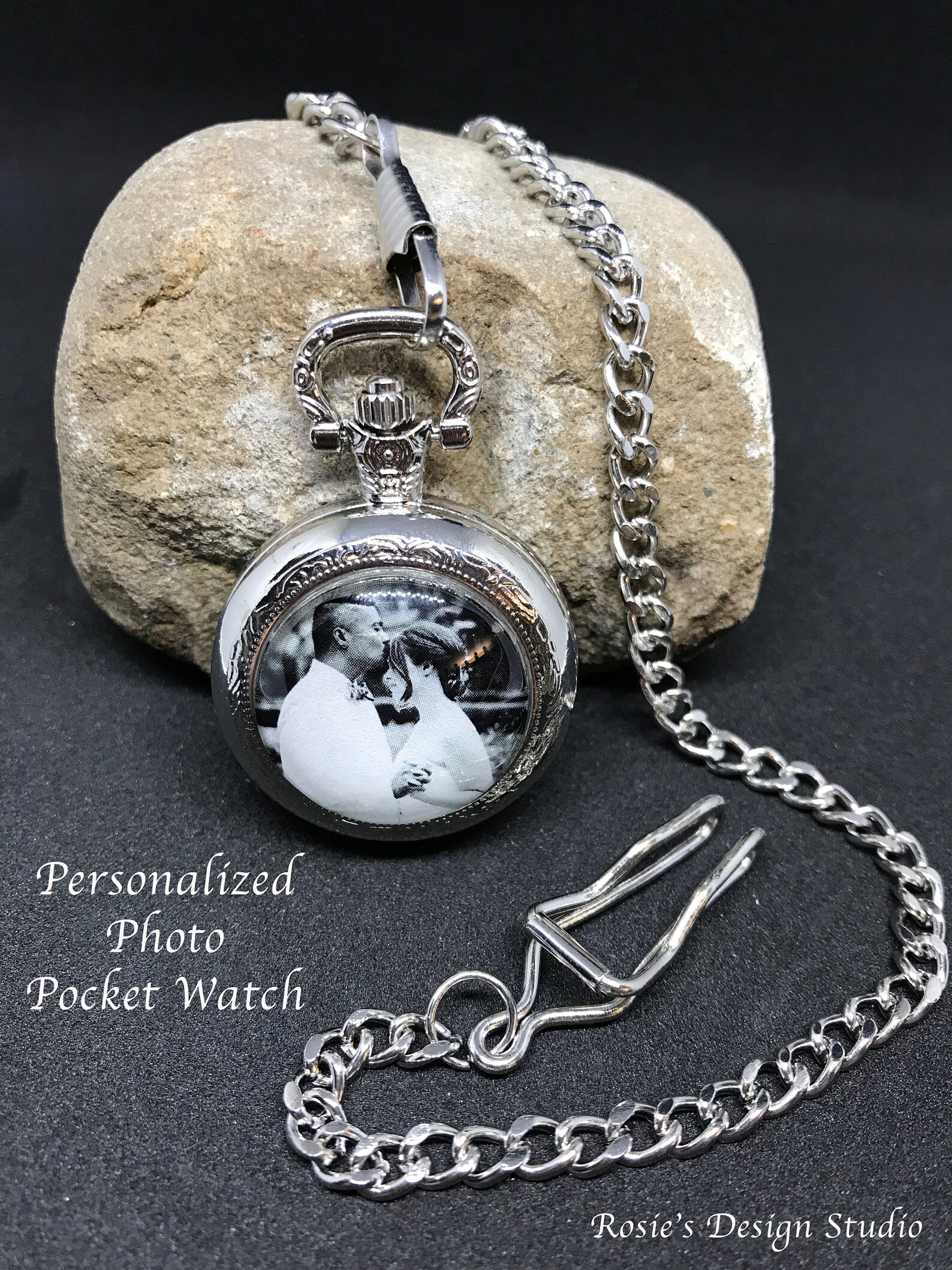 Photo Pocket Watch Personalized Gift for Men Custom Pocket - Etsy