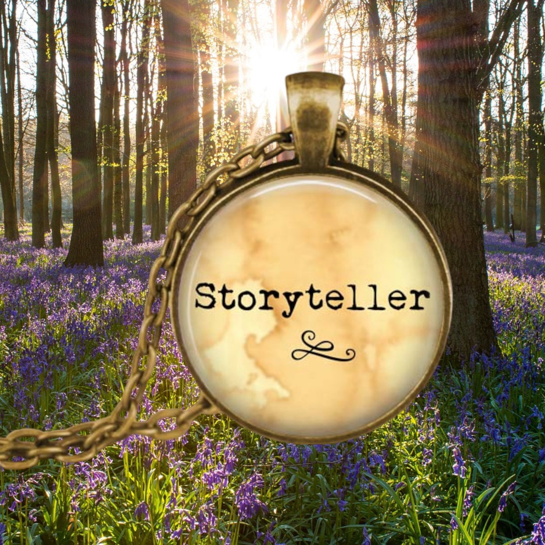 Storyteller Necklace: Literary Jewelry Gift for Writers - Etsy