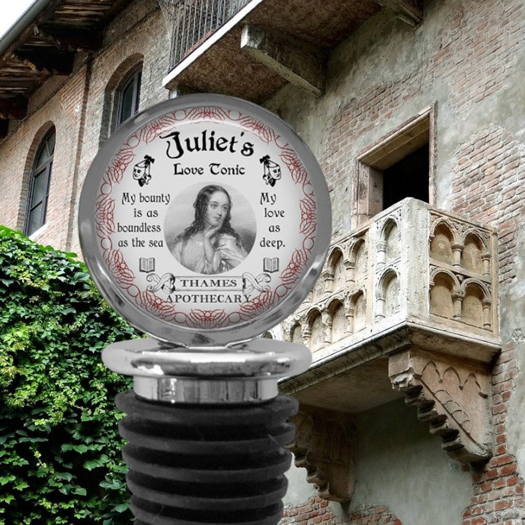 Romeo and Juliet Wine Bottle Stopper: Literary Gift for Shakespeare ...