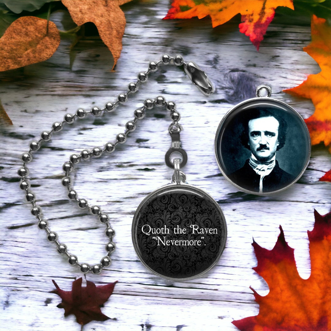 Edgar Allan Poe Fan Pull: Macabre Raven Home Decor - Etsy