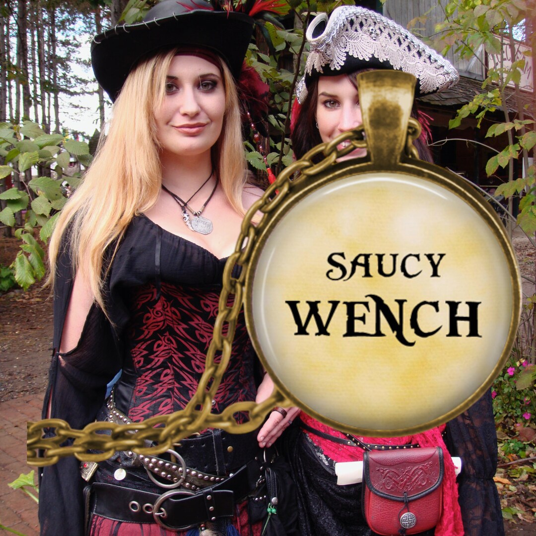 Saucy Wench Necklace: Renaissance Fair Jewelry, Funny Gift - Etsy