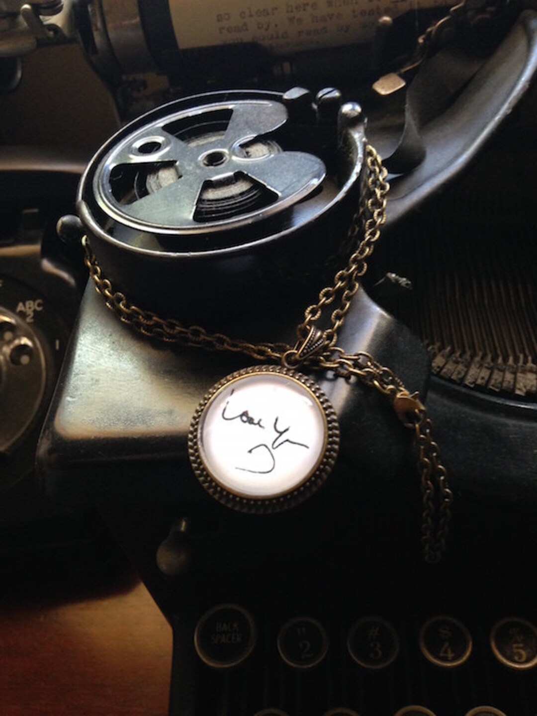 Handwriting Pendant Necklace Handwriting Jewelry Your - Etsy
