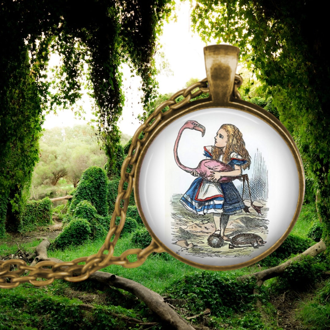 Alice With Flamingo Croquet Mallet - Alice's Adventures in Wonderland ...