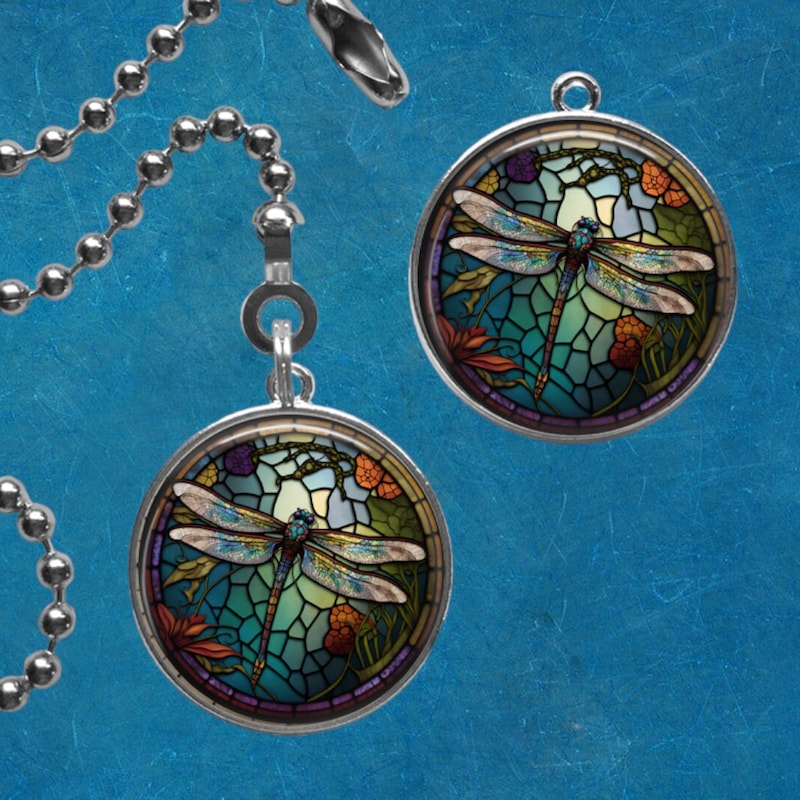 Stained Glass Glass Pull Chain - Etsy