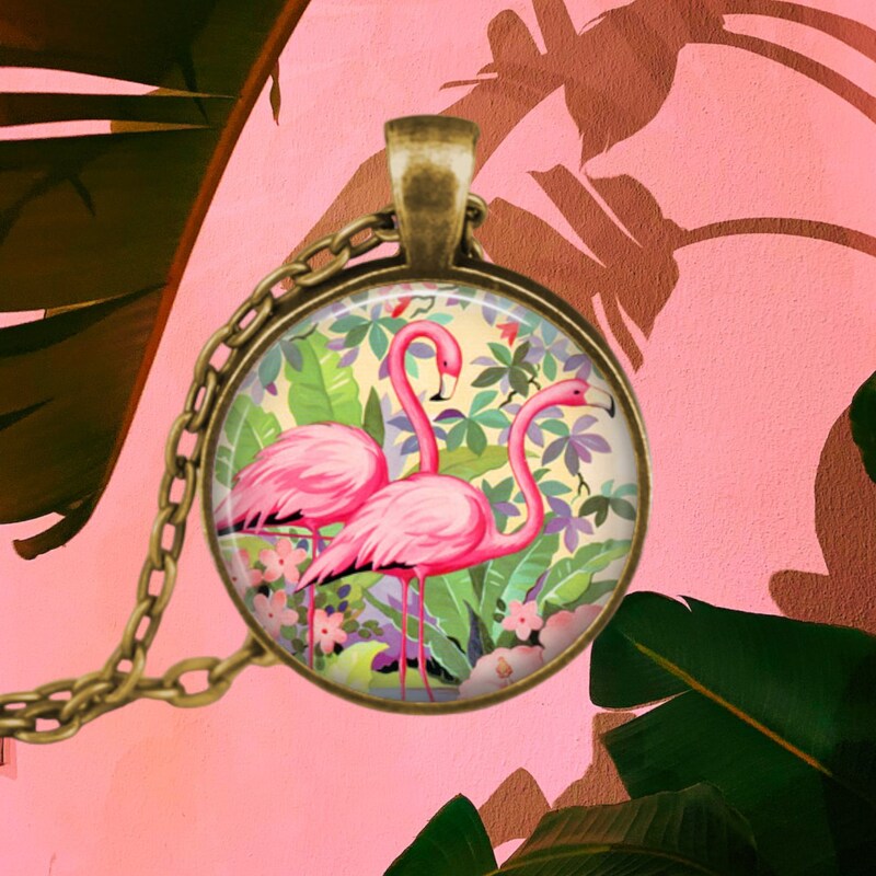 Flamingo Necklace - Etsy