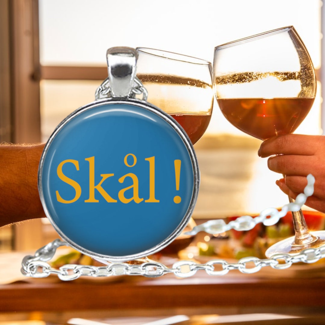 Skål Swedish Toast Necklace: Wine & Beer Jewelry - Etsy