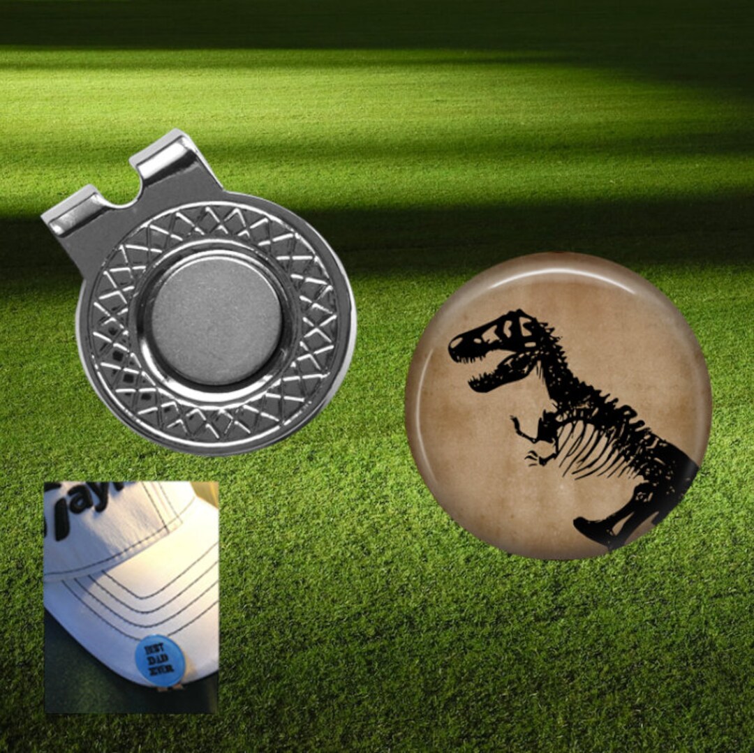 T-rex Skeleton Golf Ball Marker and Hat Clip Set: Funny Golfer Gift - Etsy
