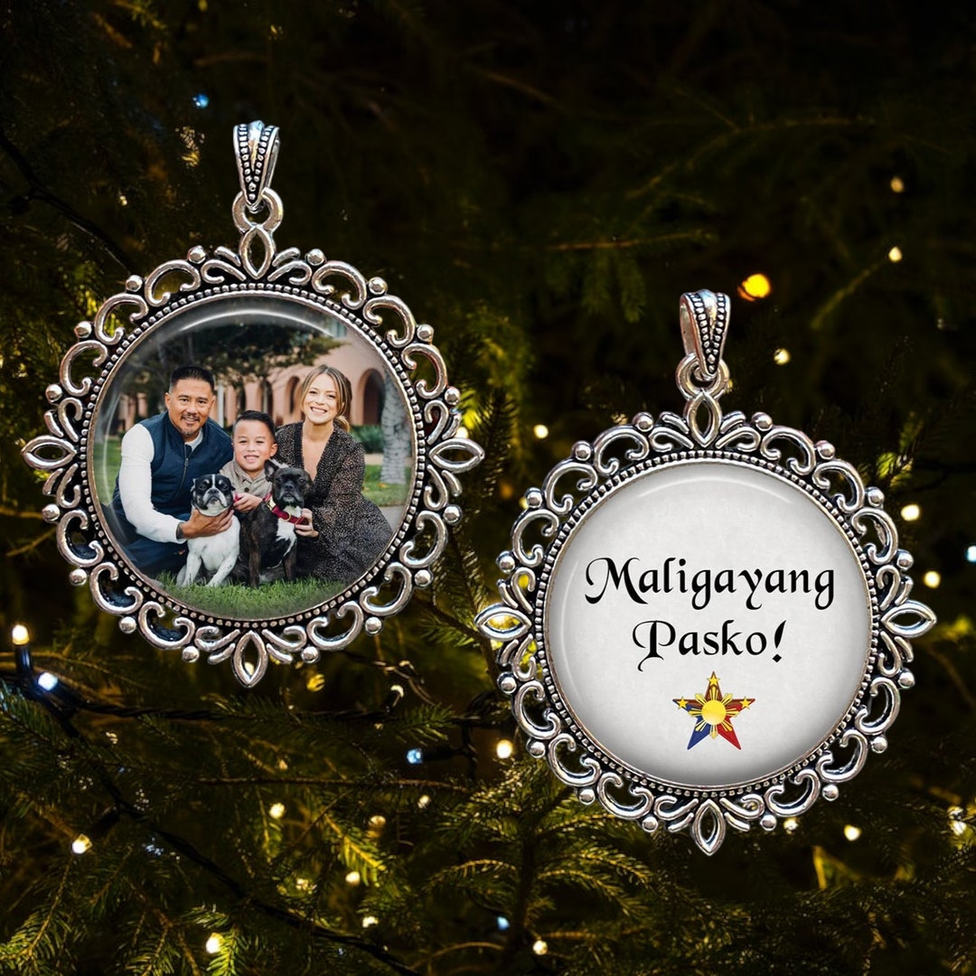 Filipino Christmas Ornament - Family Picture Ornament - Group Photo ...