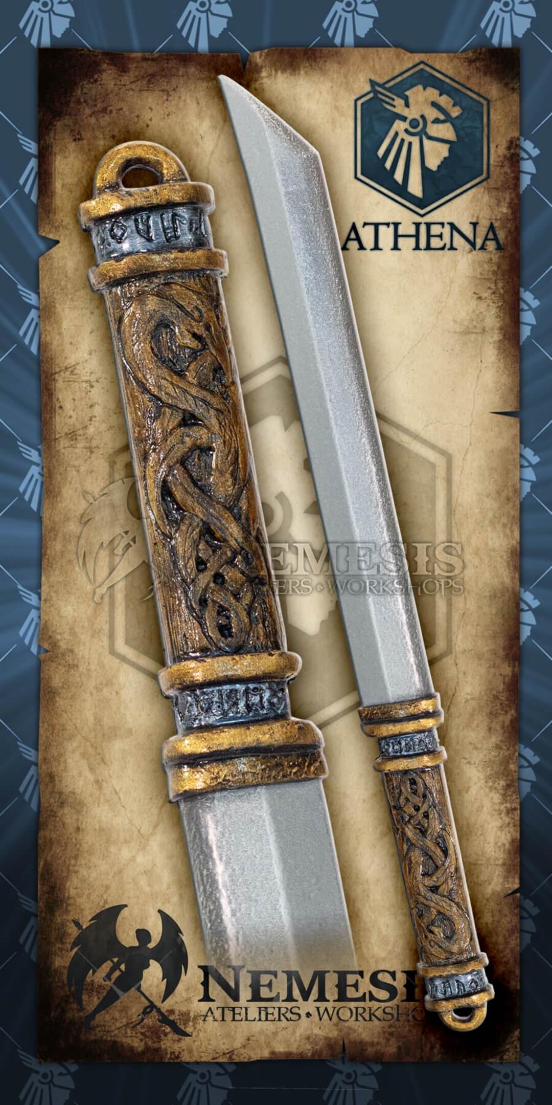 Viking Seax - LARP Knife - Latex Weapon - Roleplay Prop - Handmade by ...