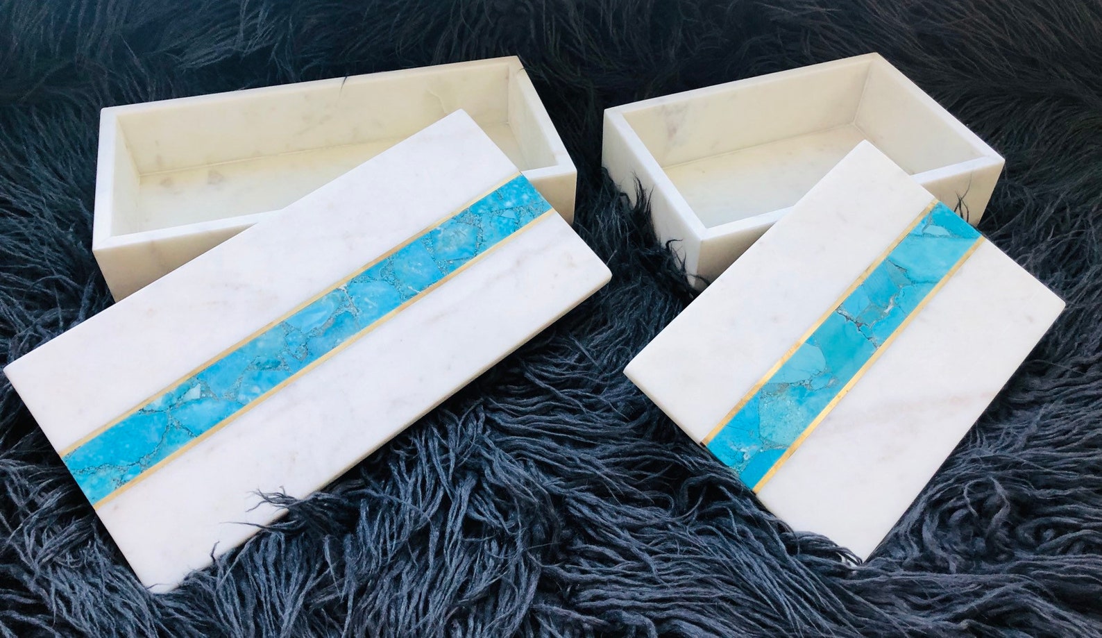 Choice of Gorgeous White Marble Boxes Cantisters or Tray - Etsy