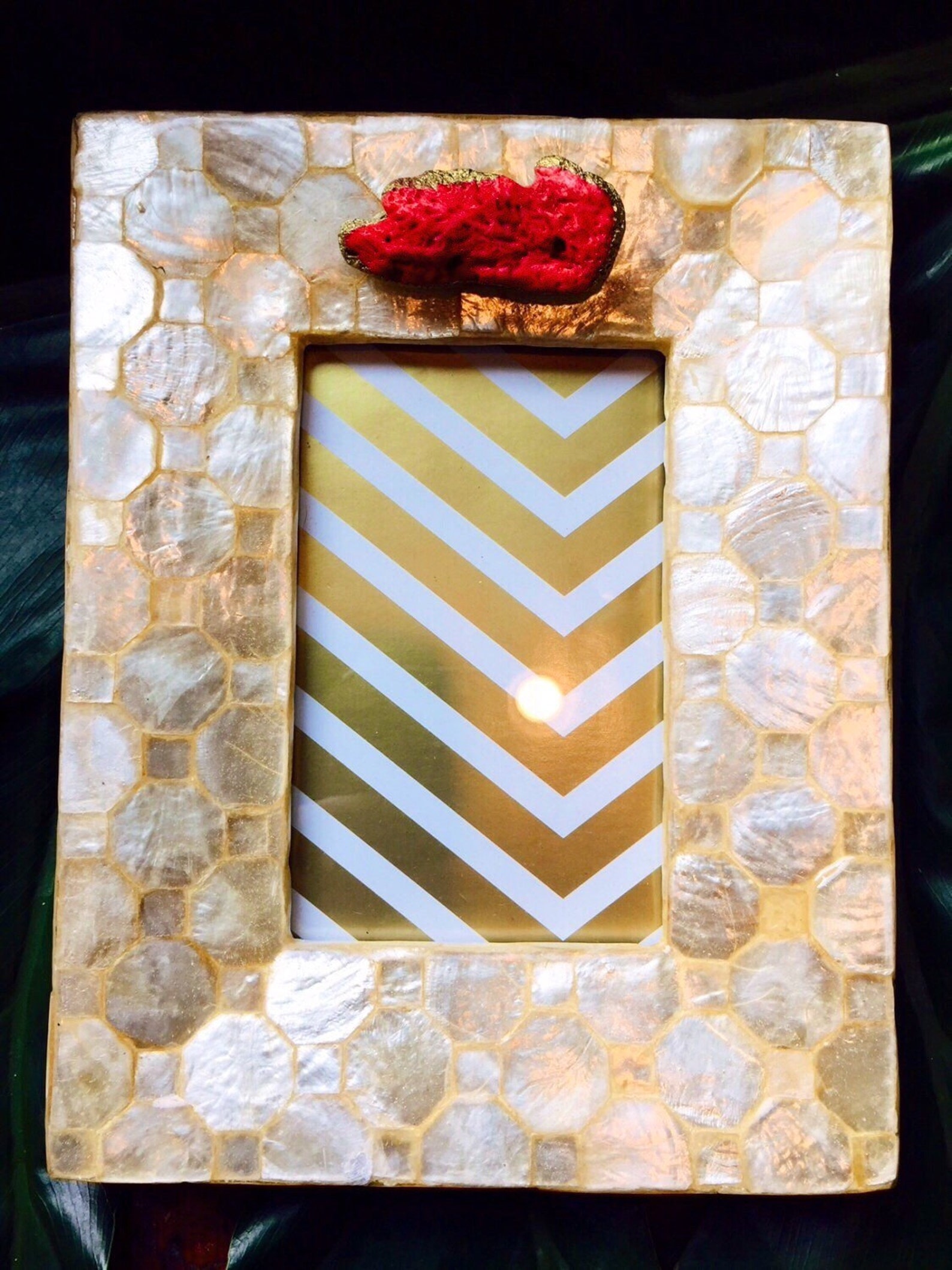 Shimmering Inlayed Capiz Shell Photo Frames With Choice of | Etsy