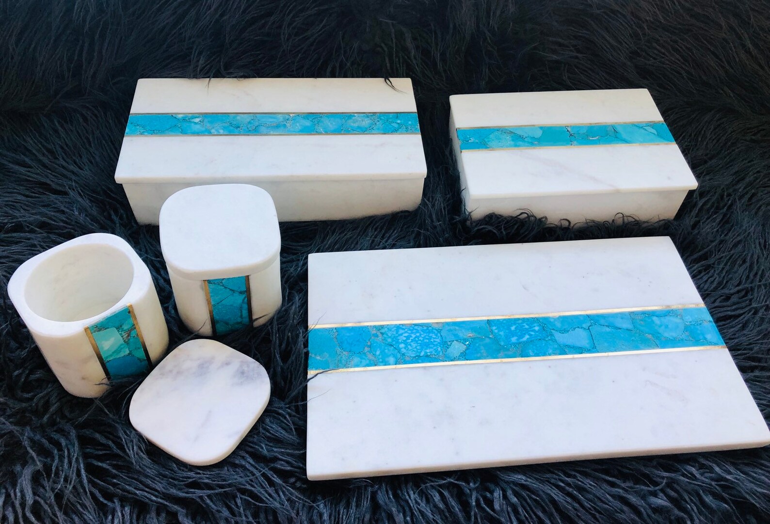 Choice of Gorgeous White Marble Boxes Cantisters or Tray - Etsy