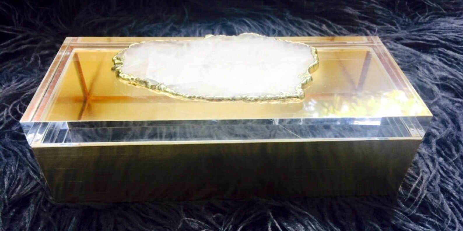 Modern Golden Lucite Boxes With Gorgeous Gold-gilded Rose - Etsy