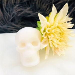 Elegant Handcarved Italian Alabaster Boxes With Intricate Skull ...