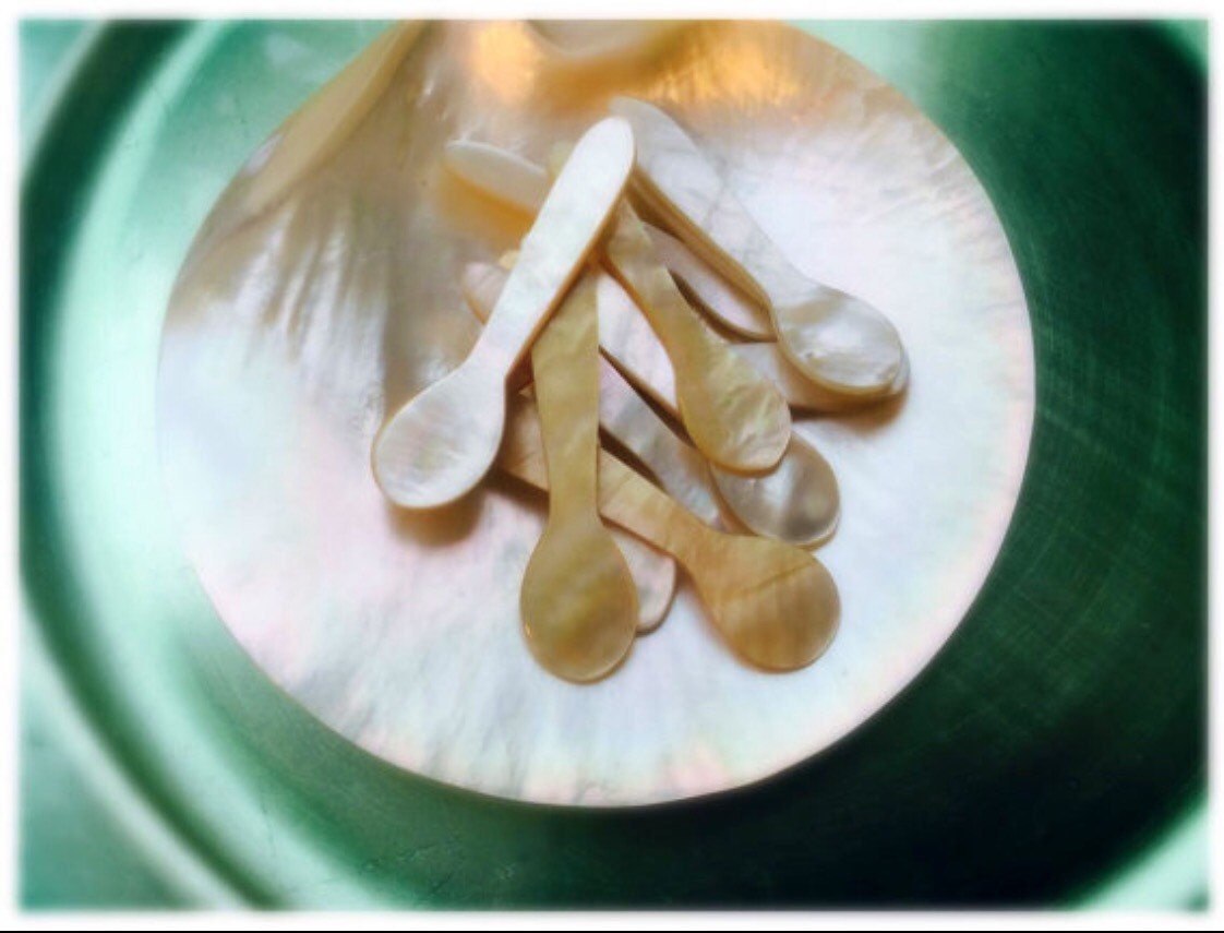 Mother-of-pearl Shell Utensils in Choice of Striped | Etsy