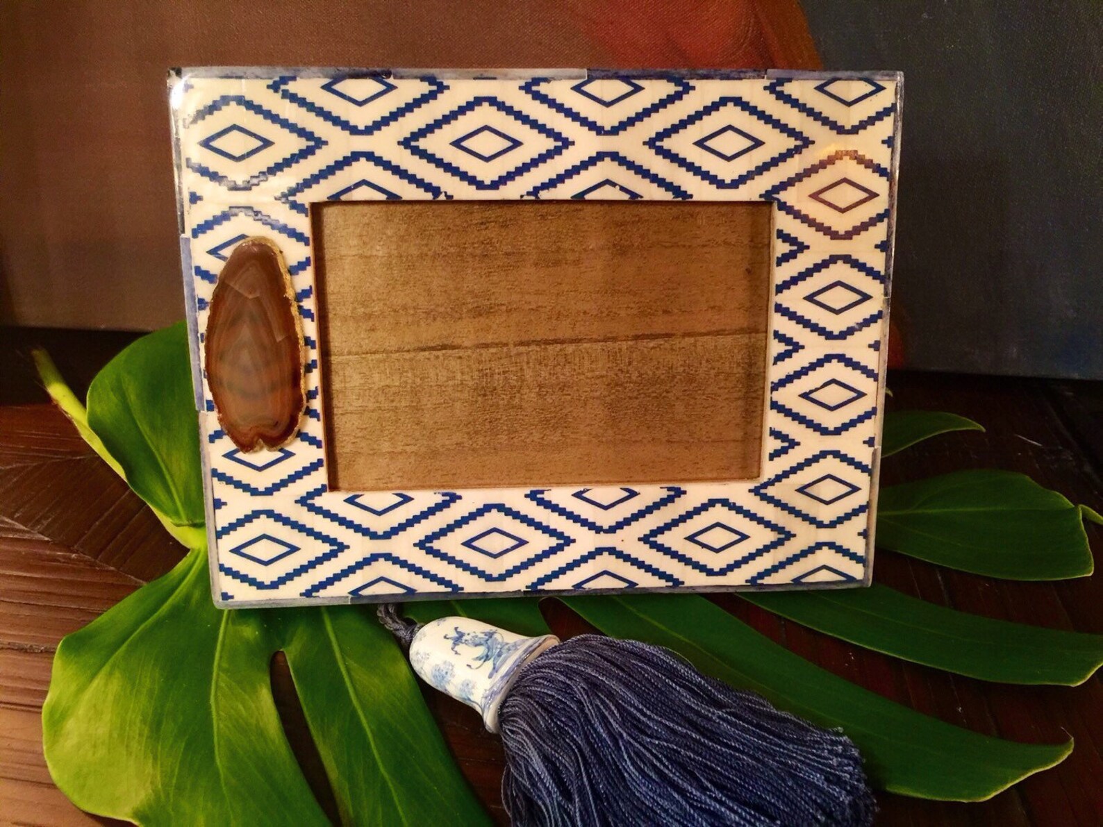 Stylish 4x 6 Bone Inlay Photo Frame With Diamond | Etsy