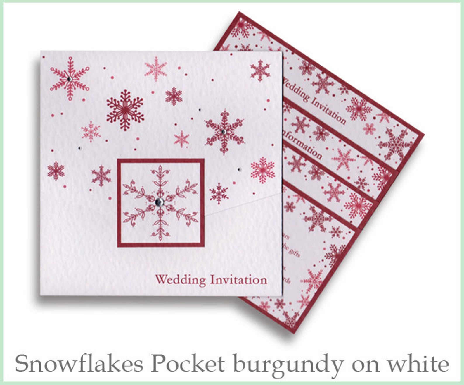 Decorative Snowflake Design for a Fun and Stylish Winter Wedding ...