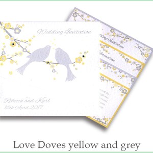 Love Doves Decorative Birds With Branches of Cherry Blossom Wedding ...