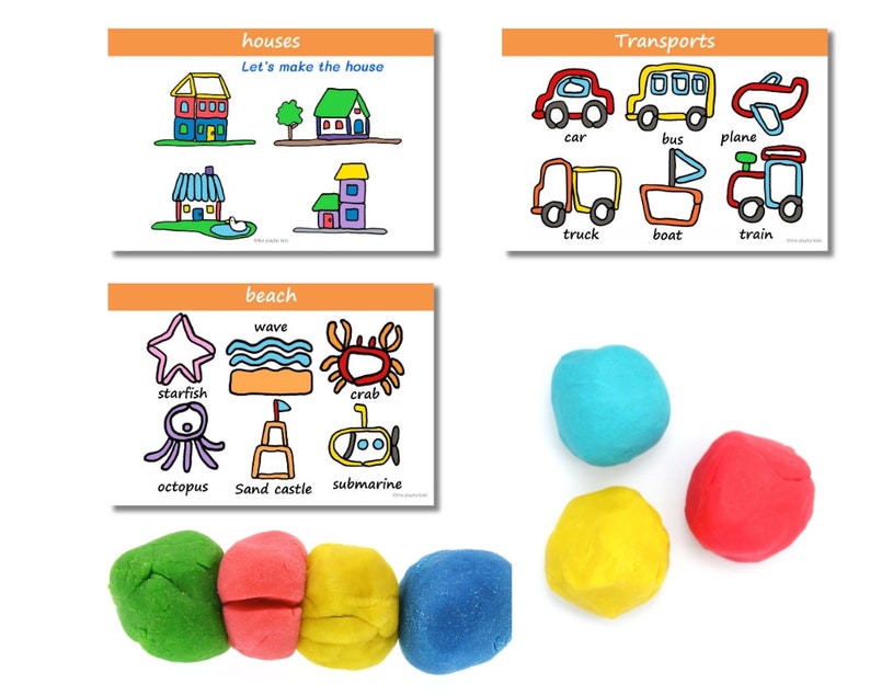 Play Dough Mats Fine Motor Skills Preschool Kindergarten,activity for ...