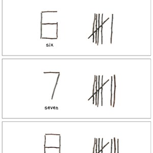 Loose Parts Card, Wood Stick Math Cards, Nature Loose Parts, Montessori ...