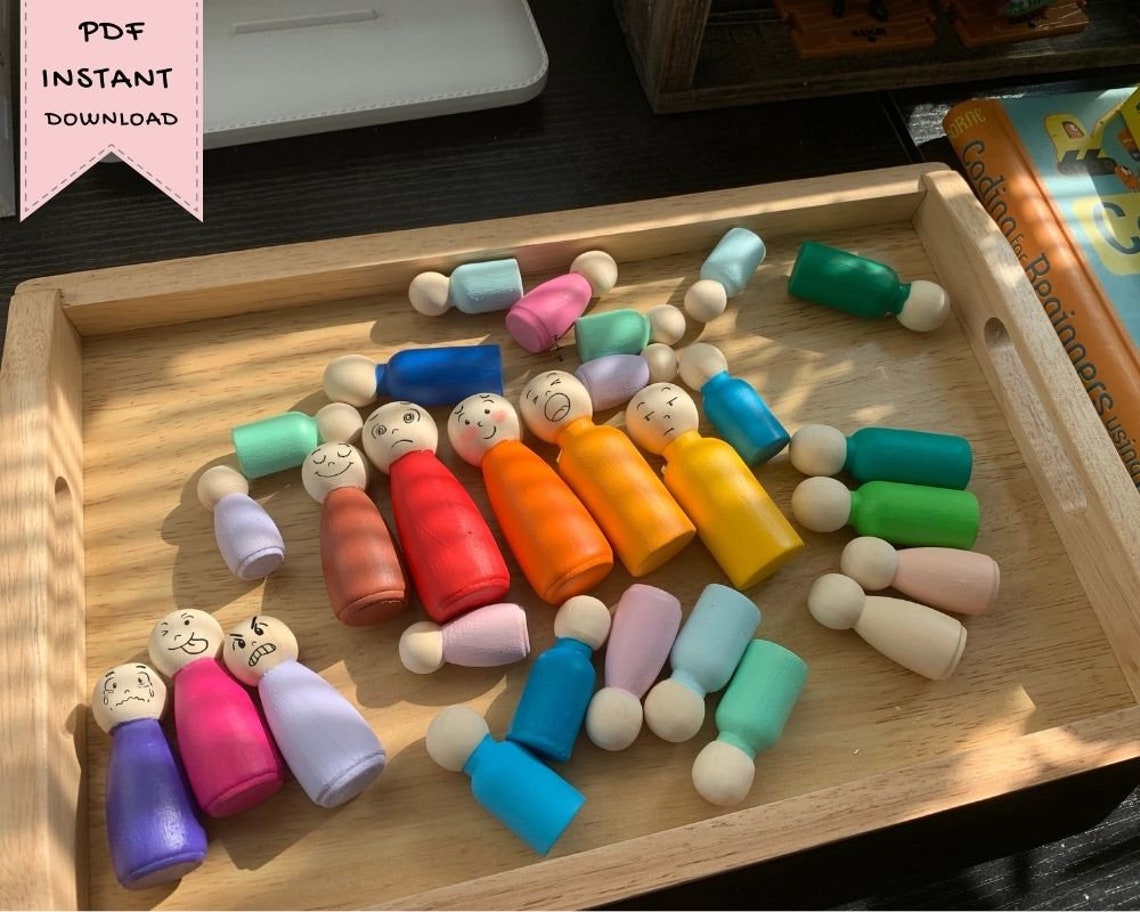 Printable Emotion Flashcards | Peg Doll Montessori Materials (digital ...