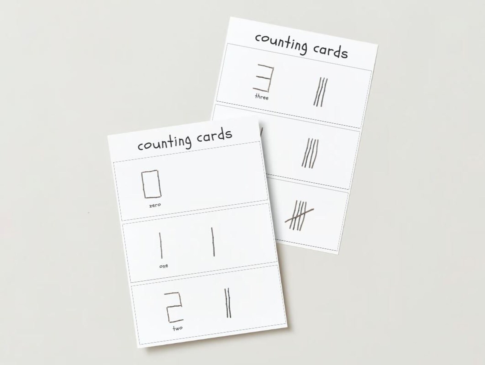 Loose Parts Card, Wood Stick Math Cards, Nature Loose Parts, Montessori ...
