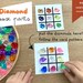Loose Parts Cards,diamond Pattern Practices, Color Sorting Pattern, 1 ...
